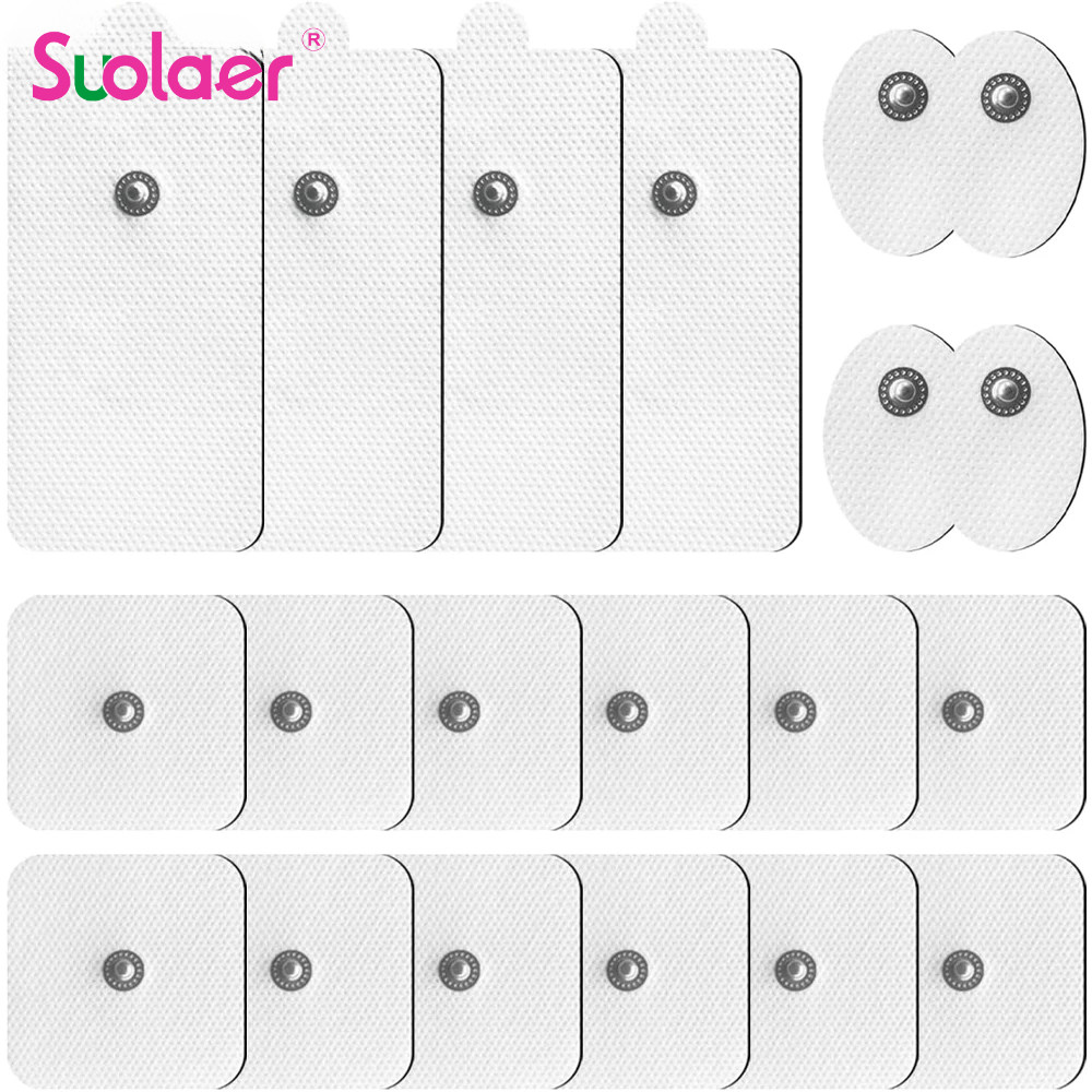 Suolaer 10/20PCS Self Adhesive Replacement Massage Patch Tens EMS ...