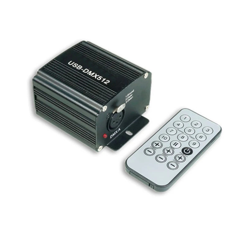 LTECH Led DMX Master Controller IR Wireless Remote 512 Channel Strip Mini-USB XLR-3 Port Off ...