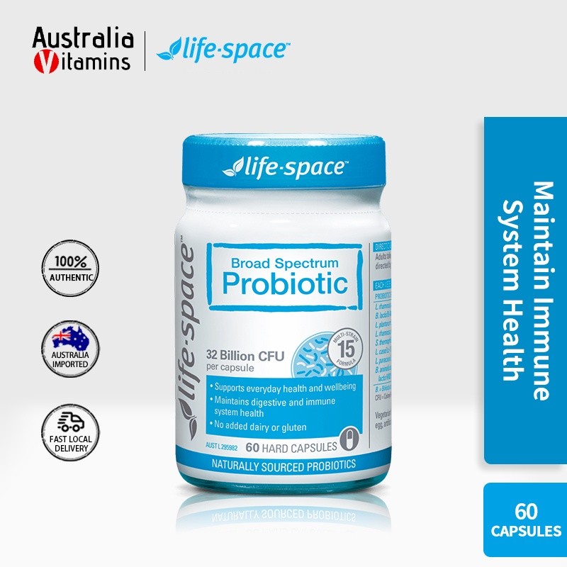 Life Space Broad Spectrum Probiotic Digestion Immune 60 Capsules ...