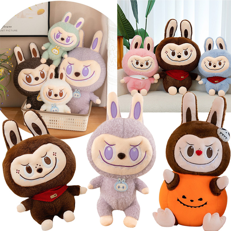 30CM labubu Plush Doll The Monster Labubu Halloween Pendant Stuffed Toy ...