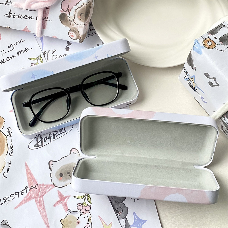 Marbit Cute Cartoon Cat Dog Glasses Box Portable Sunglasses Storage ...