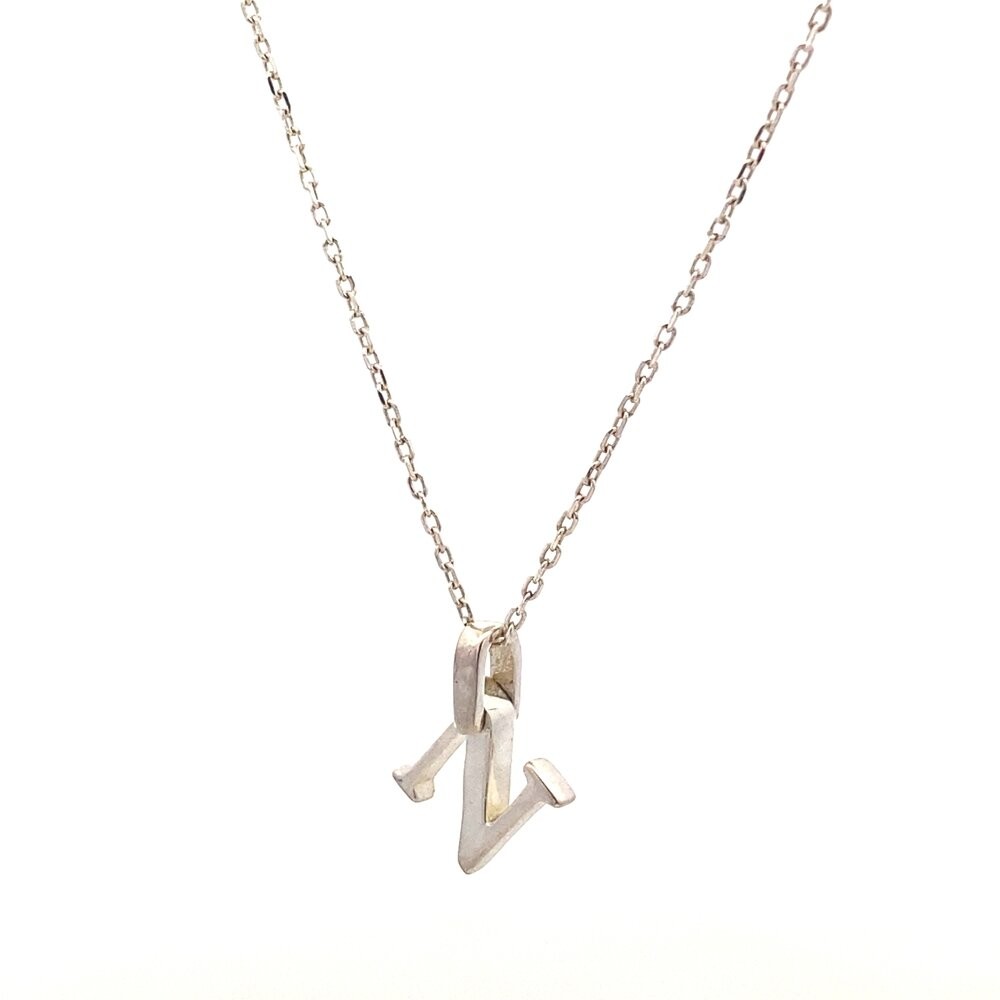 C4008 CHAIN W/LETTER N PENDANT | Shopee Philippines