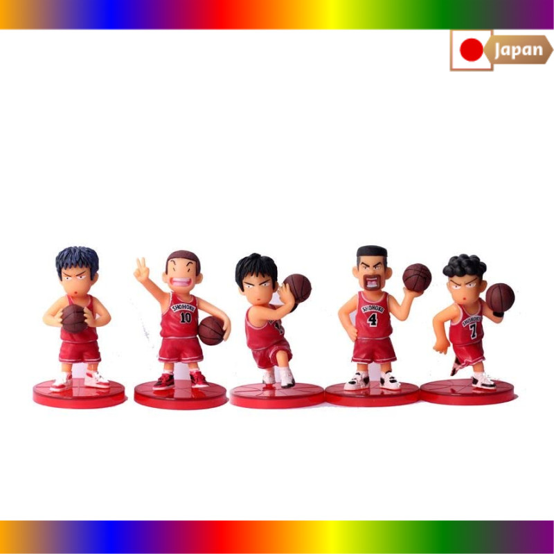 SLAMDUNK Slam Dunk Figure Mini Size Shohoku Team 5 People Sakuragi ...