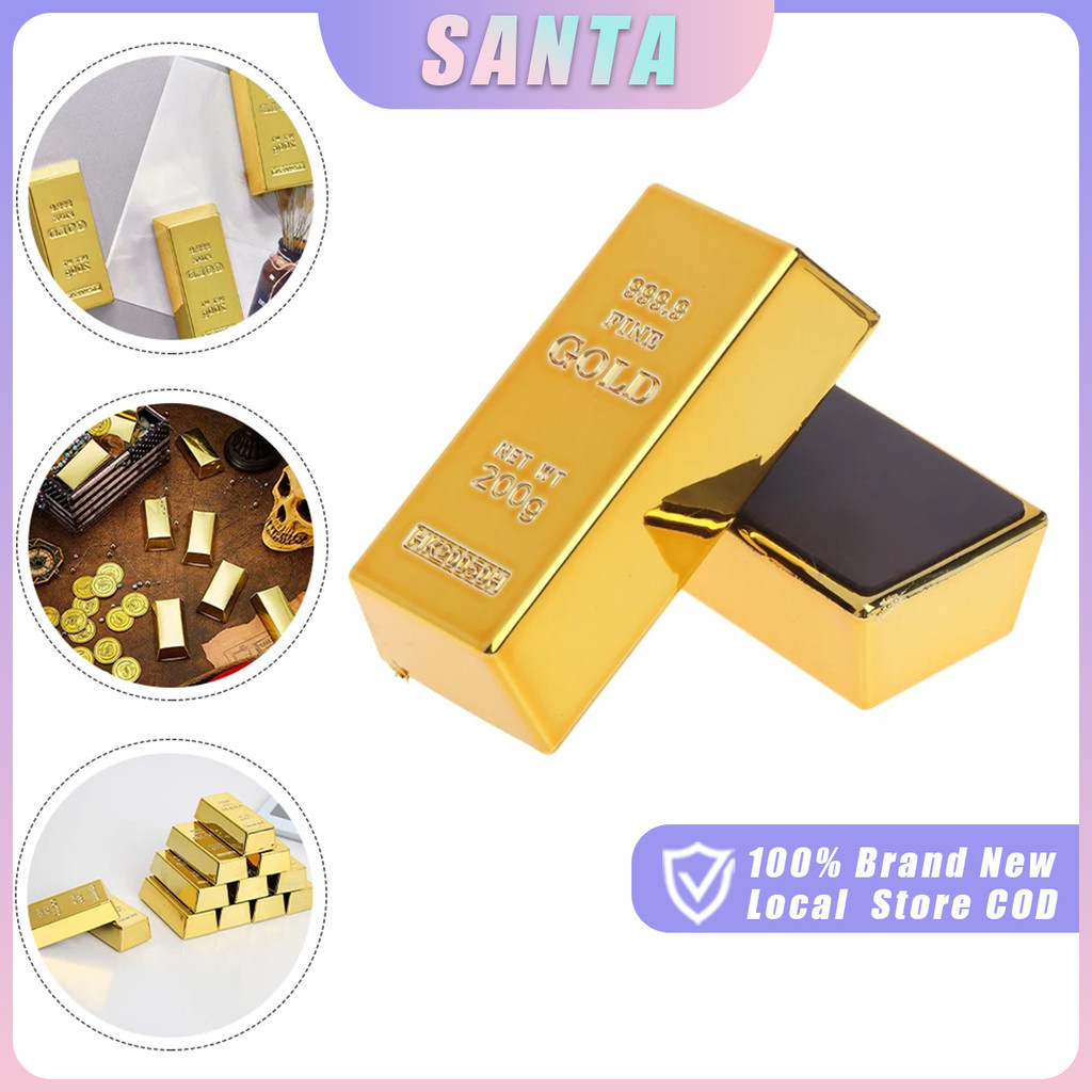 Fake Gold Bar Magnetic Paperweight Door Stop Sticker For Refrigerator ...