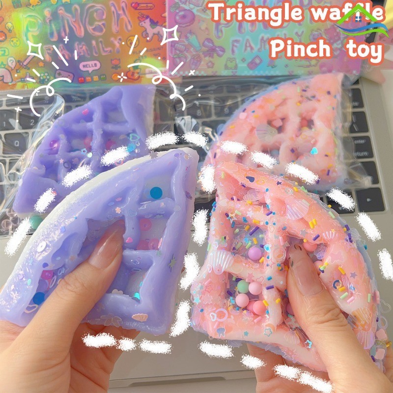 Cute TPR Slow Bounce Dopamine Egg Yolk Rice Ball Squeezing Toy ...