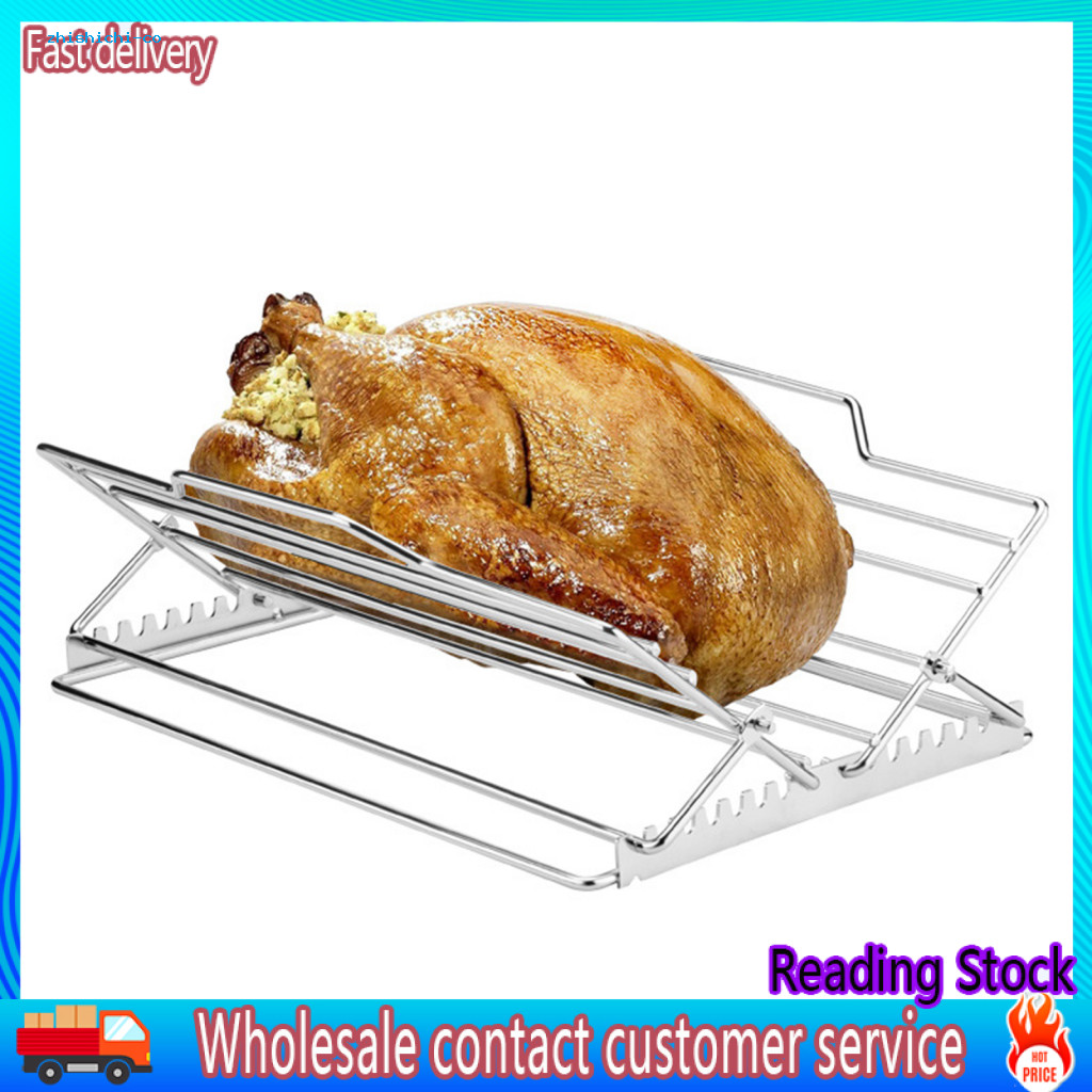 ZS* Rectangular Grill Roasting Rack Oven Safe Roasting Rack V-shaped ...