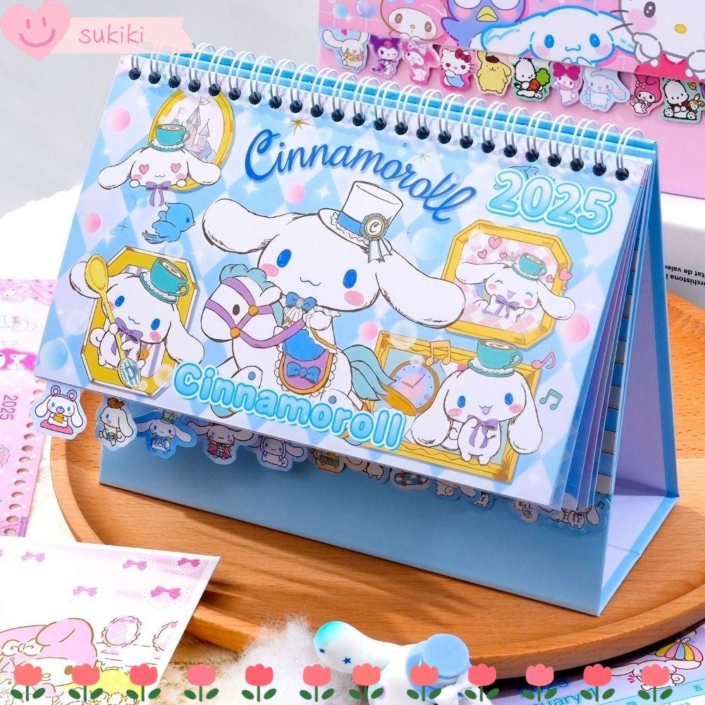 SUKIKI 2025 Calendar, Home Decoration Cinnamoroll Kuromi Melody Pony ...