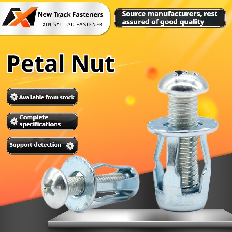 Galvanized Petal Rivet Nut Set - Carbon Steel Hollow Iron Sheet/Plastic ...