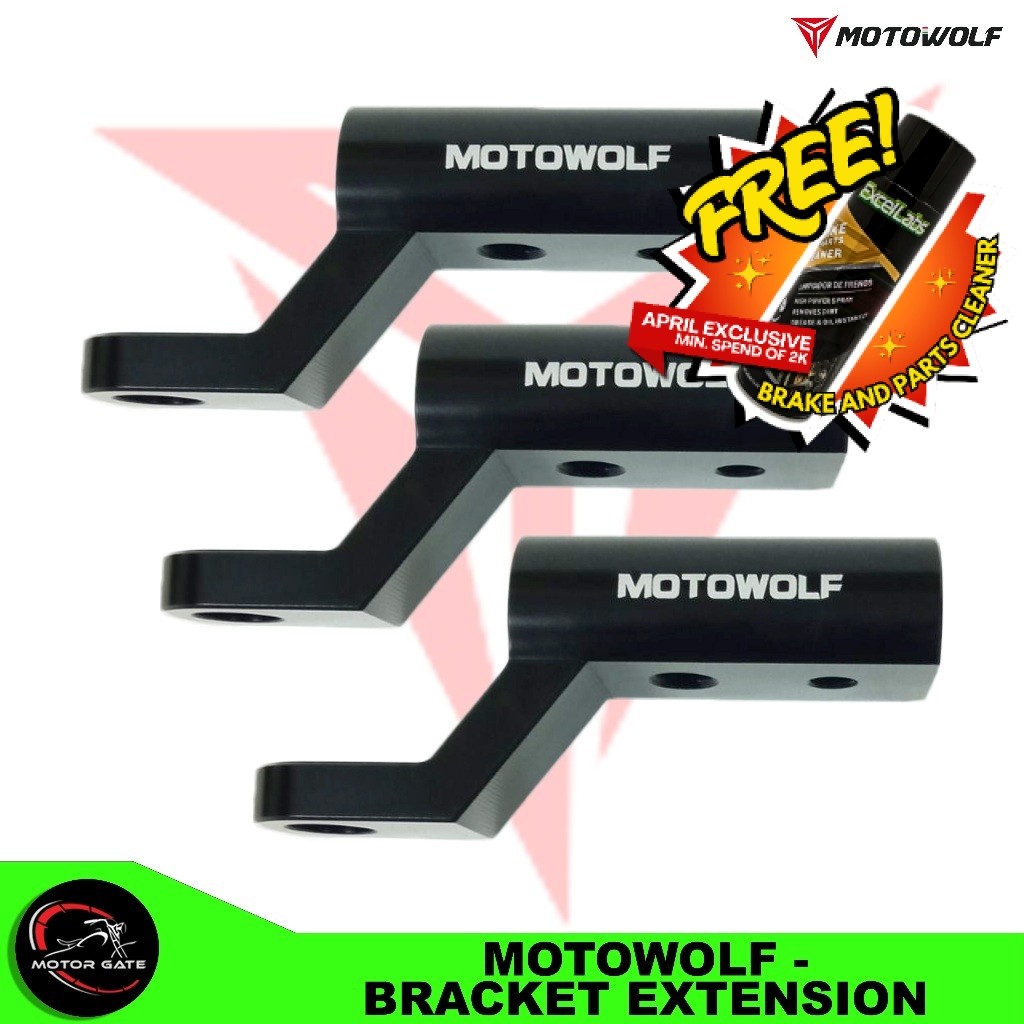 MOTOWOLF BRACKET EXTENSION FOR MOTORCYCLES. | Shopee Philippines