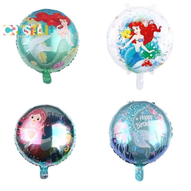Crystal- Ariel Mermaid Theme Party Balloons Kids Birthday Party ...