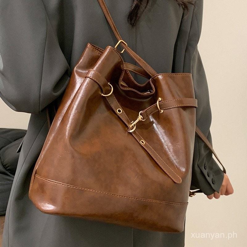 Versatile Shoulder Bag Retro Handbag Upgraded Large Capacity Women's ...