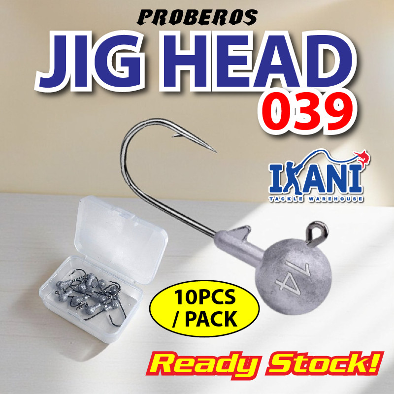 PROBEROS JIG HEAD 039 (10PCS) Fishing hook CASTING JIGGING mata kail SP ...