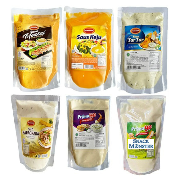 Prima Agung Mentai Sauce Primayo Instant Tartar Garlic Mayo Cheese ...