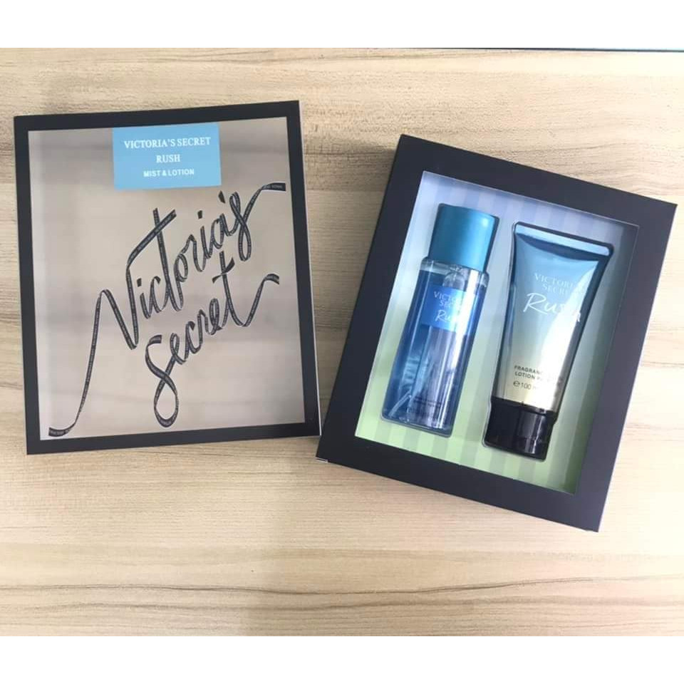 Victoria's Secret Rush 2in1 Perfume & Lotion Set 75ml TREND | Shopee ...