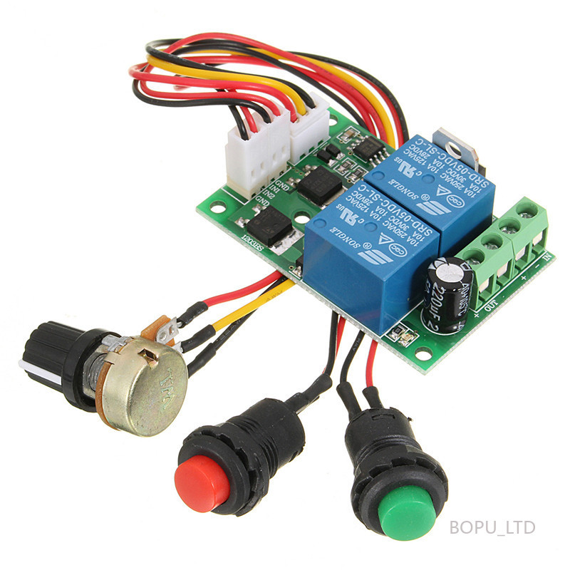 DC 6V 12V 24V PWM DC motor speed controller forward and reverse switch Linear actuator motor ...