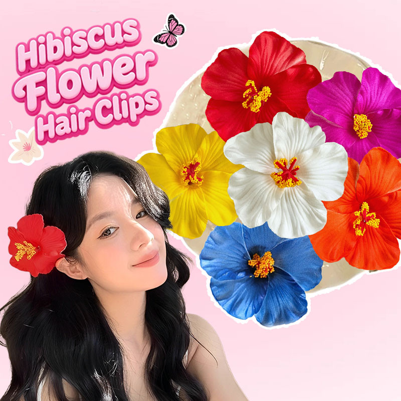 Beach Hair Clip Set for Women Handmade Artificial Flower Hairpin for ...