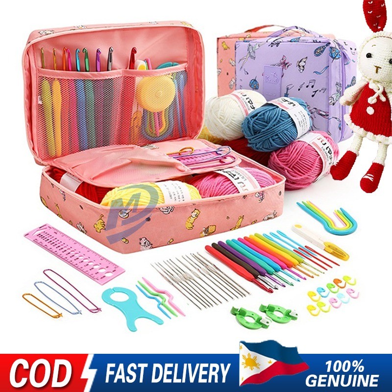 【cod】Beginner Crochet Kit For Adults Knitting Starter Kit Adults And ...