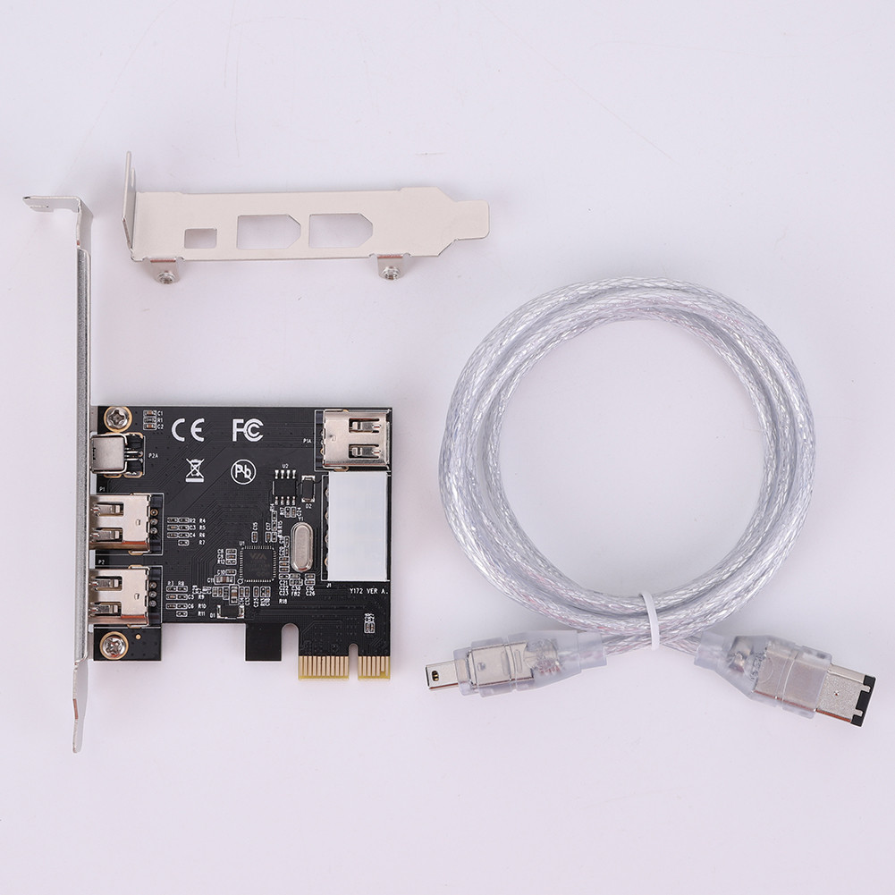 PCI-E 1X to 16X 1394 DV Video Capture Card with 6 Pin to 4 Pin Adapter ...