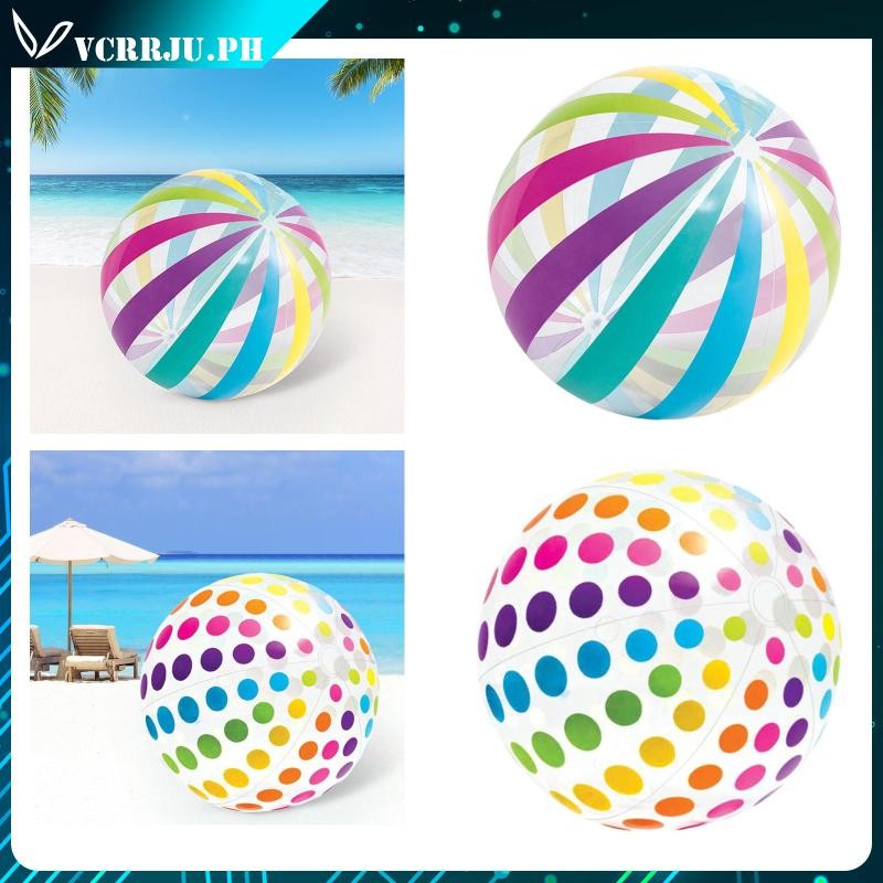 [vcrrju] Inflatable Beach Ball Colorful Pool Water Games Toys Swimming ...