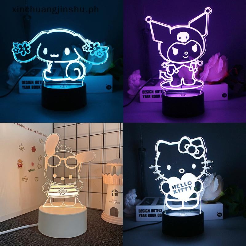 XIN Color LED SanrioLighg Table Lamp Cartoon Kuromi Pochacco Melody ...