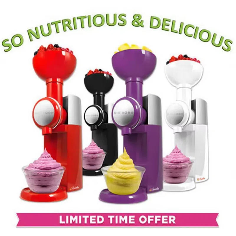 180W Automatic Frozen Fruit Dessert Machine Ice Cream Machine Maker ...