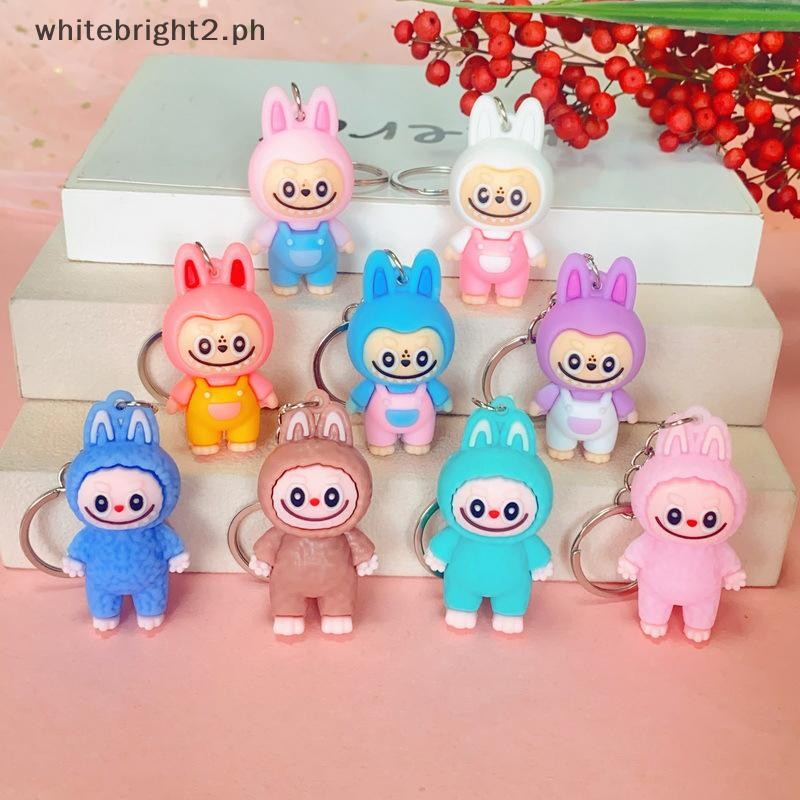 Whitebright2.ph Cute Labubu Keychain Monsters Doll Toys Kawai Macarone ...