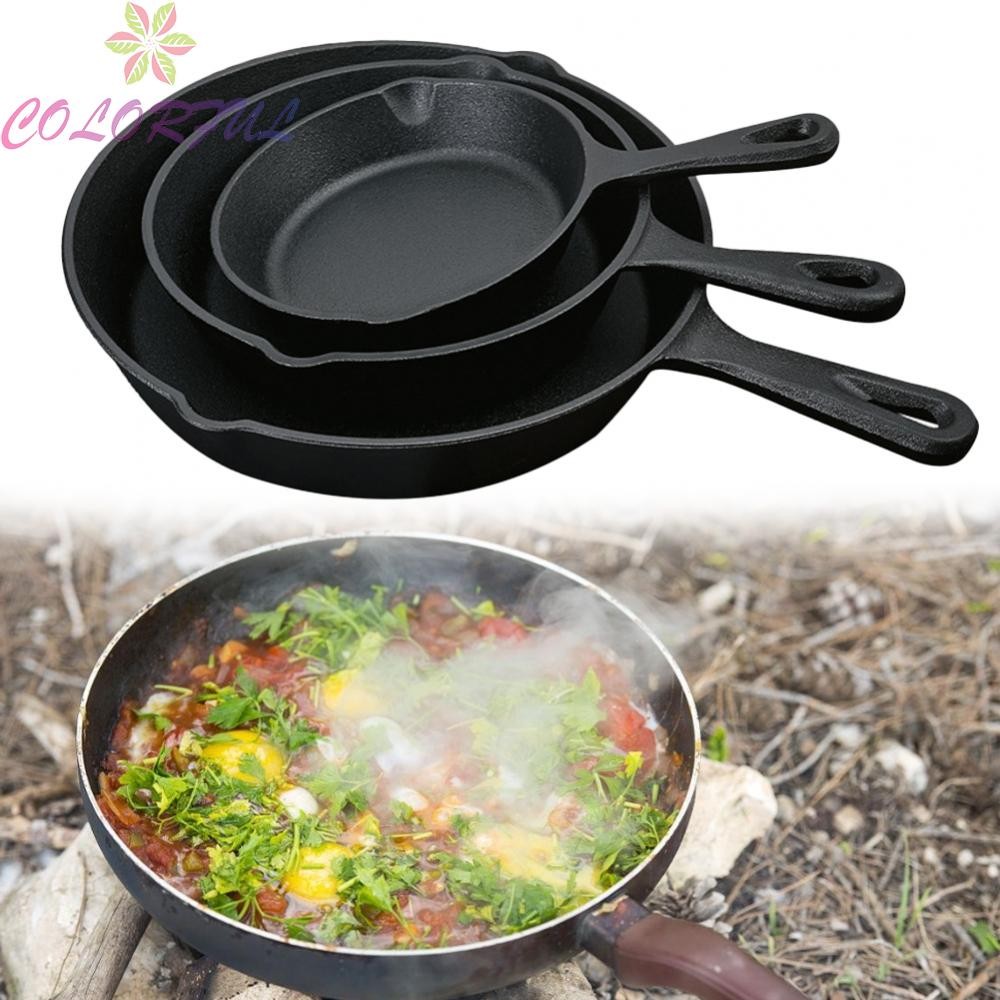 【COLORFUL】Multi Use Cast Iron Cooking Pan for Stews Roasts Grilled ...