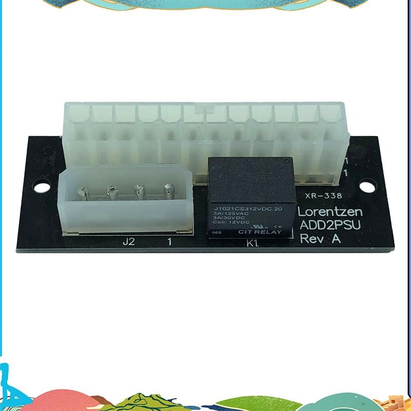 Dual Psu Adapter, Synchronous Power Board 24PIN Power Supply Dual-Start ...