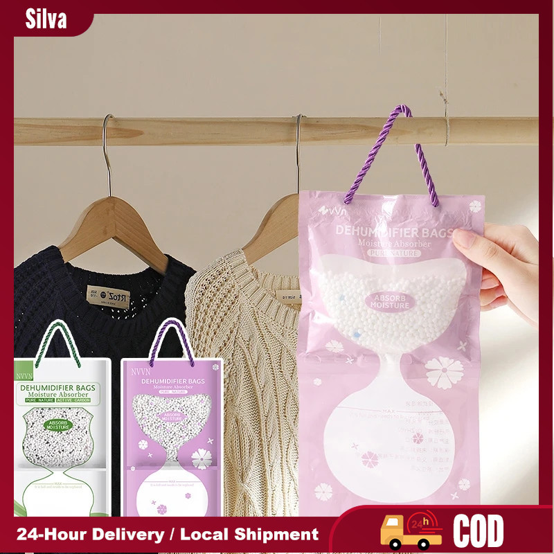Wardrobe Hanging Moisture Absorbent Bags Anti-Mold Desiccant Packets ...