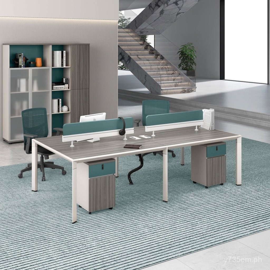 Office Staff Desk4Simple Single Staff Screen Office Desk and Chair ...
