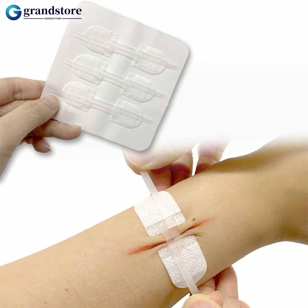 GRANDSTORE 3Pcs/set Band-Aid Zipper Tie Wound Closure Patch Hemostatic ...