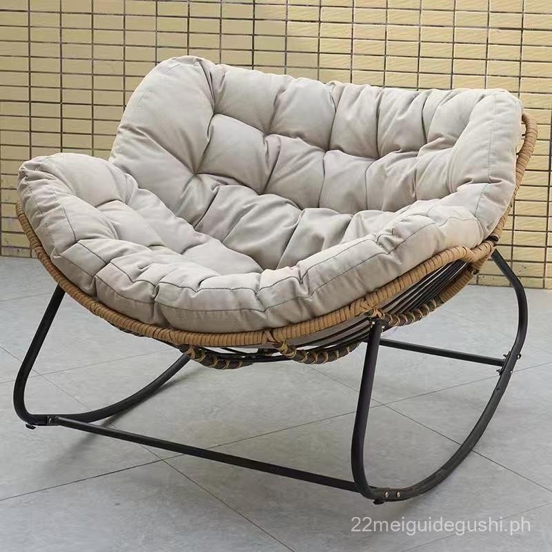 Lazy Rocking Adult Rocking Chair Recliner Balcony Home Leisure Single ...