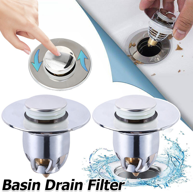 Universal Wash Basin Drain Filter / Pop Up Bounce Core Sink / Hair ...