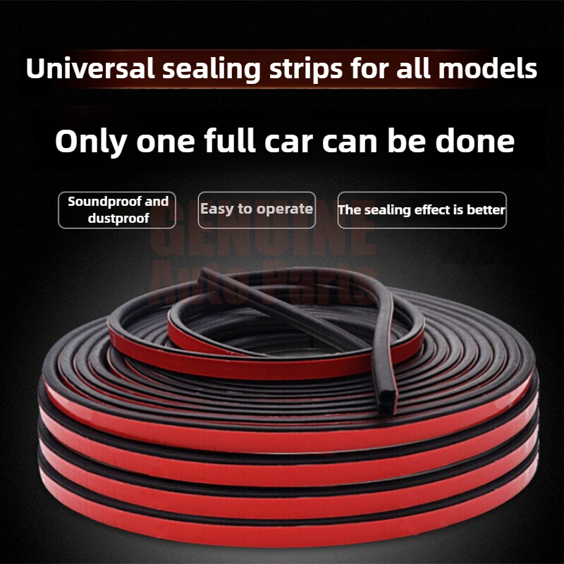 5 Meter Car Door Rubber Seal Strips Auto Double Layer Sealing Stickers ...