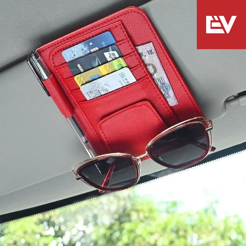 Sun Visor Card Organizer Clip-on storage for cards on your car's sun ...