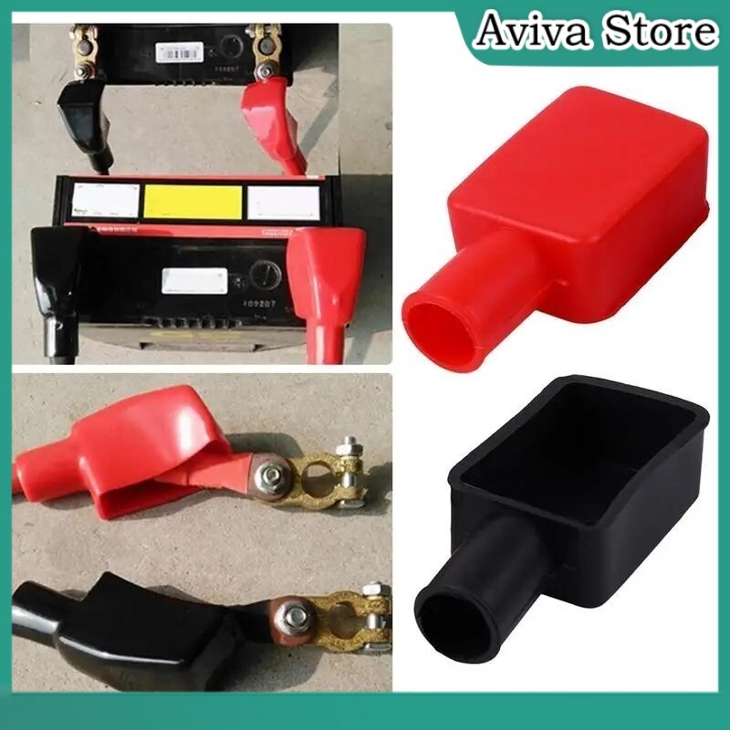 2pc Battery Terminal Cover Negative Positive Terminal Cap Battery ...