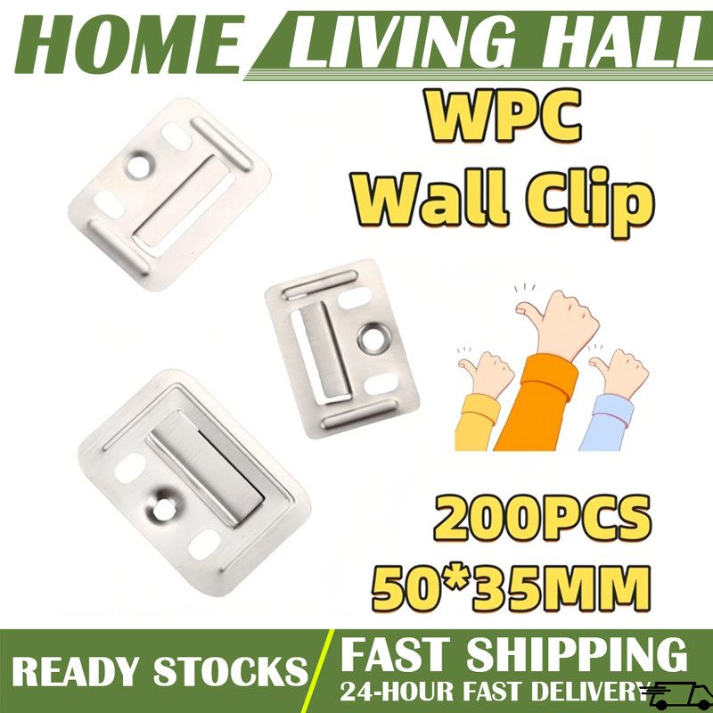 200pcs Metal Clip Wall Clip Fluted Wall Panel For Wpc Wall And Ceiling ...