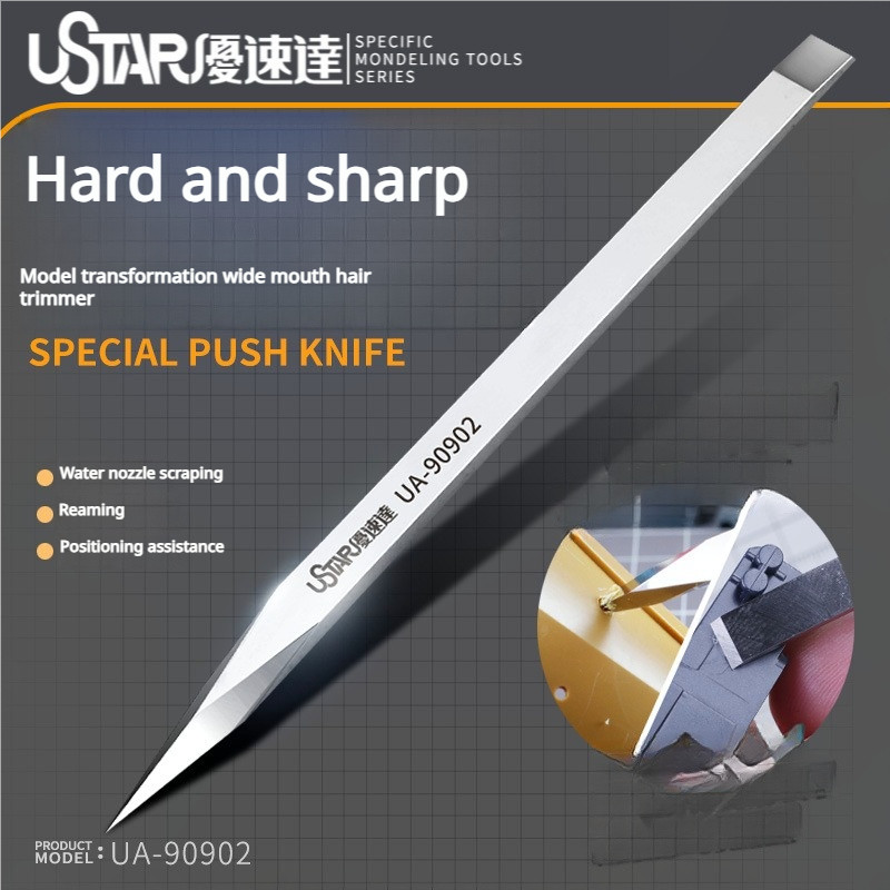 UStar Wide Push Knife 90902 Gundam Model Tool Precision Nub Trimming Carving Knife Hole ...
