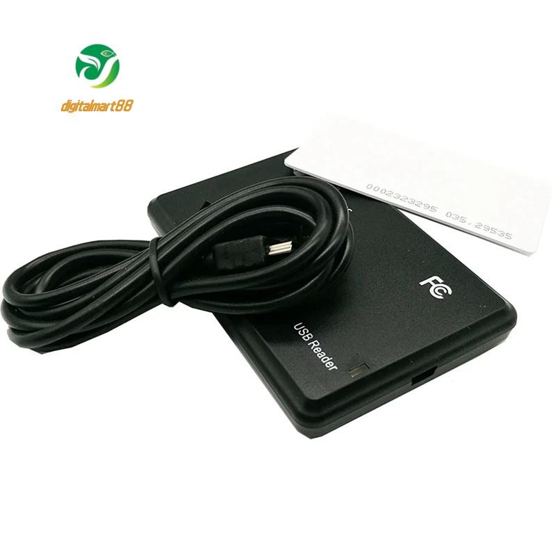 RFID Smart Card Reader with USB Port, 13.56MHz IC Card, Contactless ...