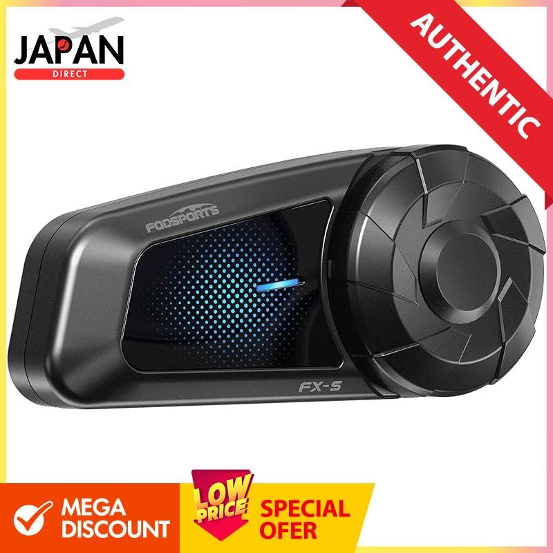 FODSPORTS Bike Intercom FX-S Bluetooth5.4 Intercom Rechargeable for Use ...