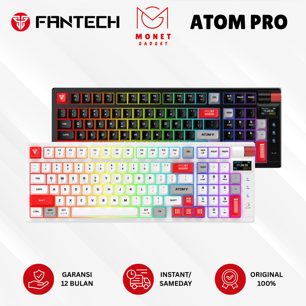 Fantech ATOM PRO 63 83 96 SERIES Wireless Keyboard Mechanical Gaming ...