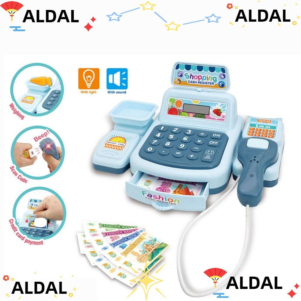 ALDAL Supermarket Cash Register, Sound Effects Lighting Simulation Cash ...