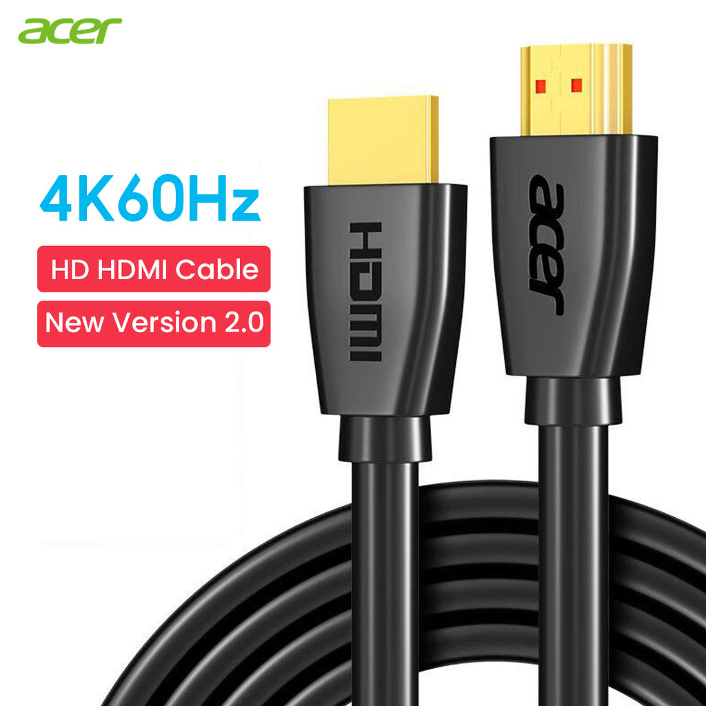 Acer HY21-HY1 HDMI Kabel 4K Kabel Ultra HD, Kabel Sambungan Data Optik ...
