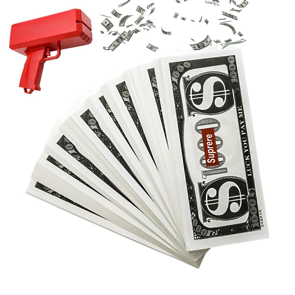 Fake Paper Dollars US Currency Dollar Simulated Play Bills Paper Money ...