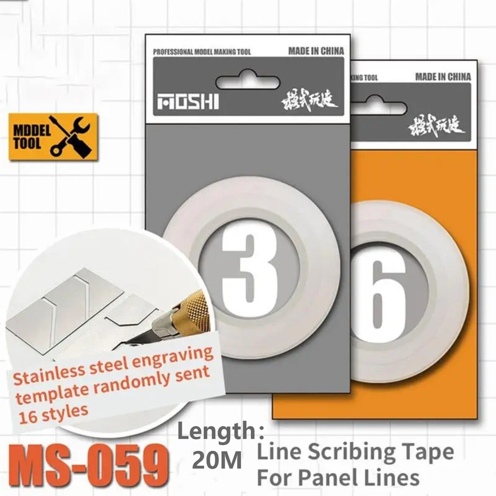 Model Hard Edge Tape Line Scribing Guide Carving Cutting Masking Tape ...