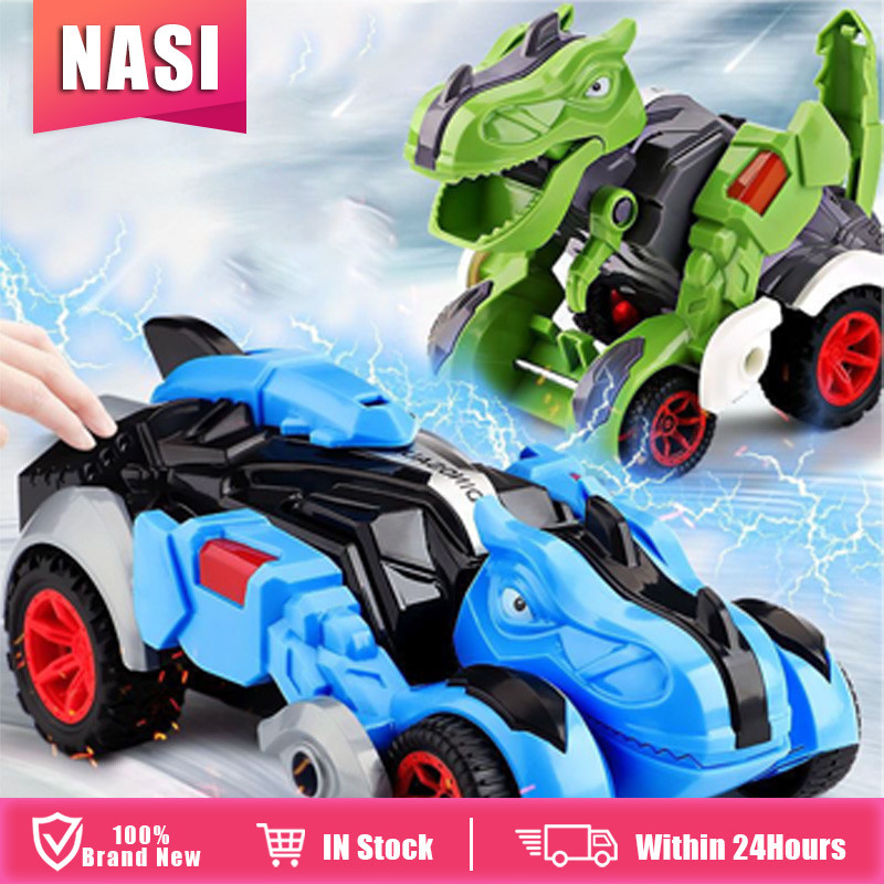 Car Dinosaur Automatic Dino Dinosaur Transformer Toy Car Dino Racing ...