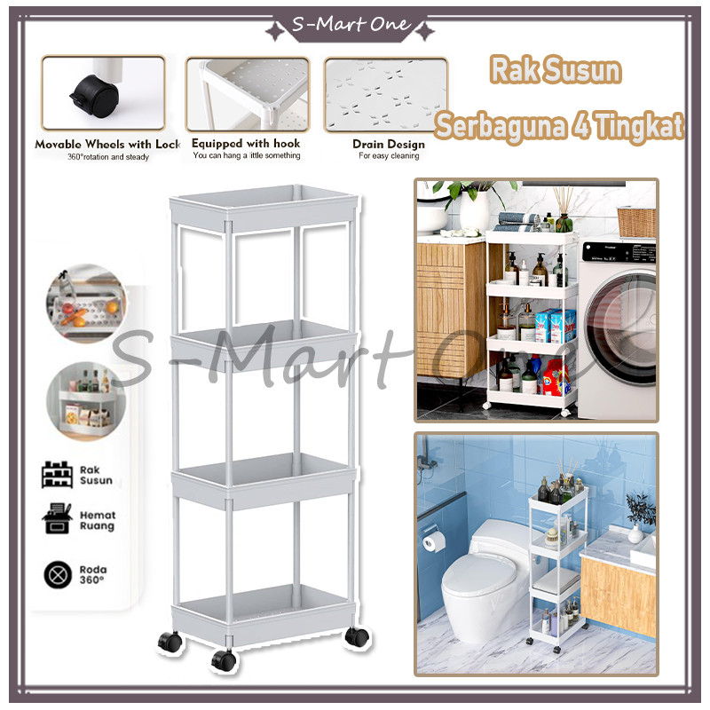 Square kitchen shelf/4 Tier Multi-Purpose Stacking Shelf/4 Tier Kitchen ...