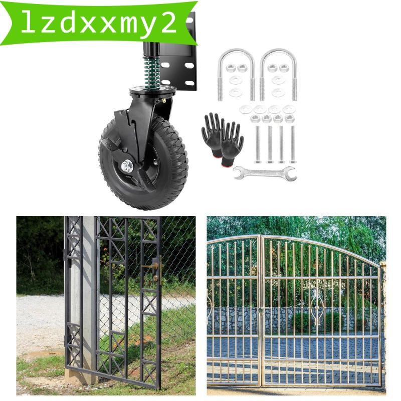 [Lzdxxmy2] Heavy Duty Gate Roller with Brake, 7.5" Gate Roller, Fence ...