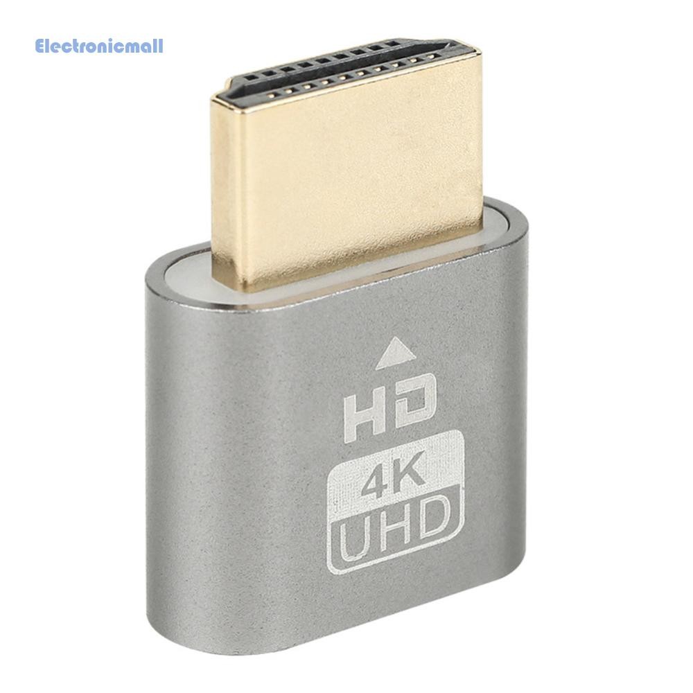 4K HDMI-Compatible Dummy Plug EDID Display Cheat Virtual Plug 3840x2160 ...