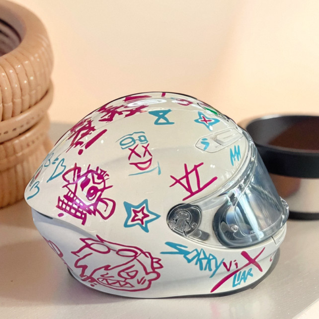 Jinx Graffiti Bumper Stickers – Neon Cartoon Hero Reflective Helmet ...